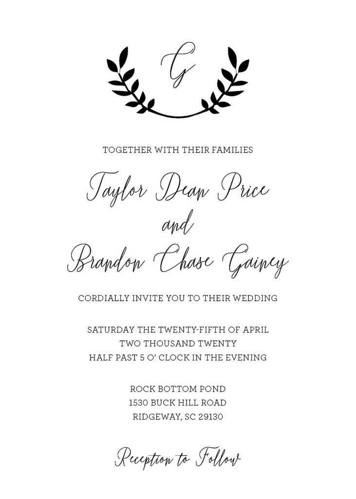 Wedding Printing M M Printing And Graphics